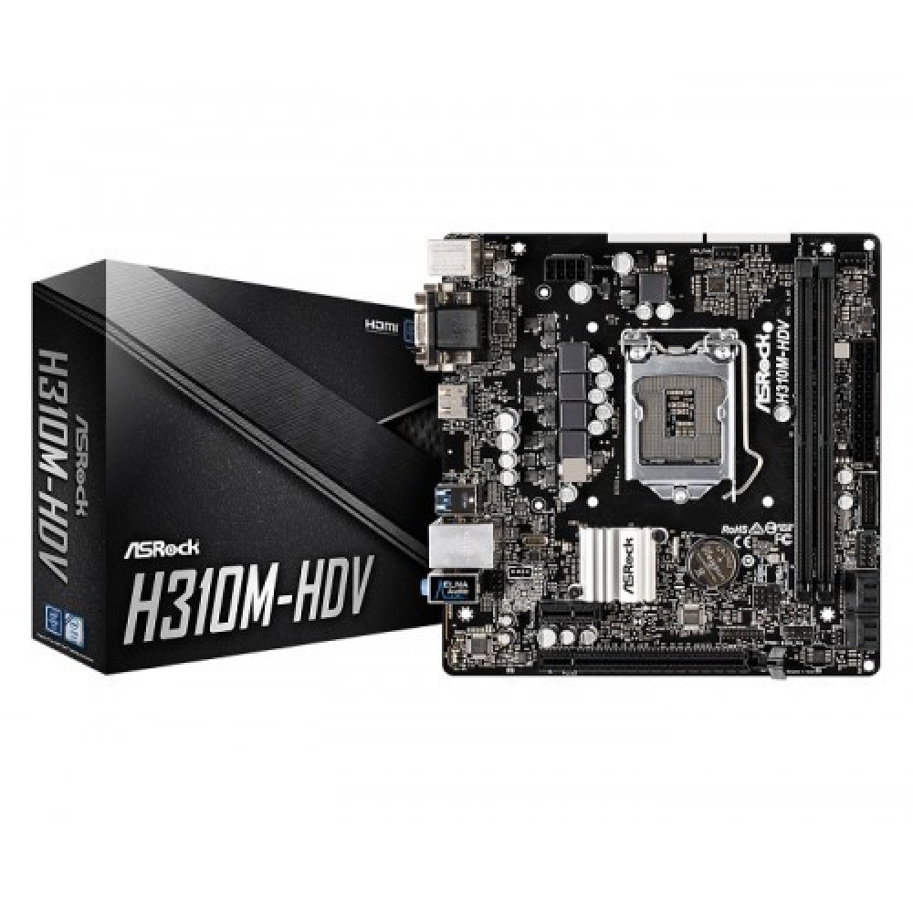 Asrock H310M HDV 8th Gen DDR4 Motherboard (257ec)